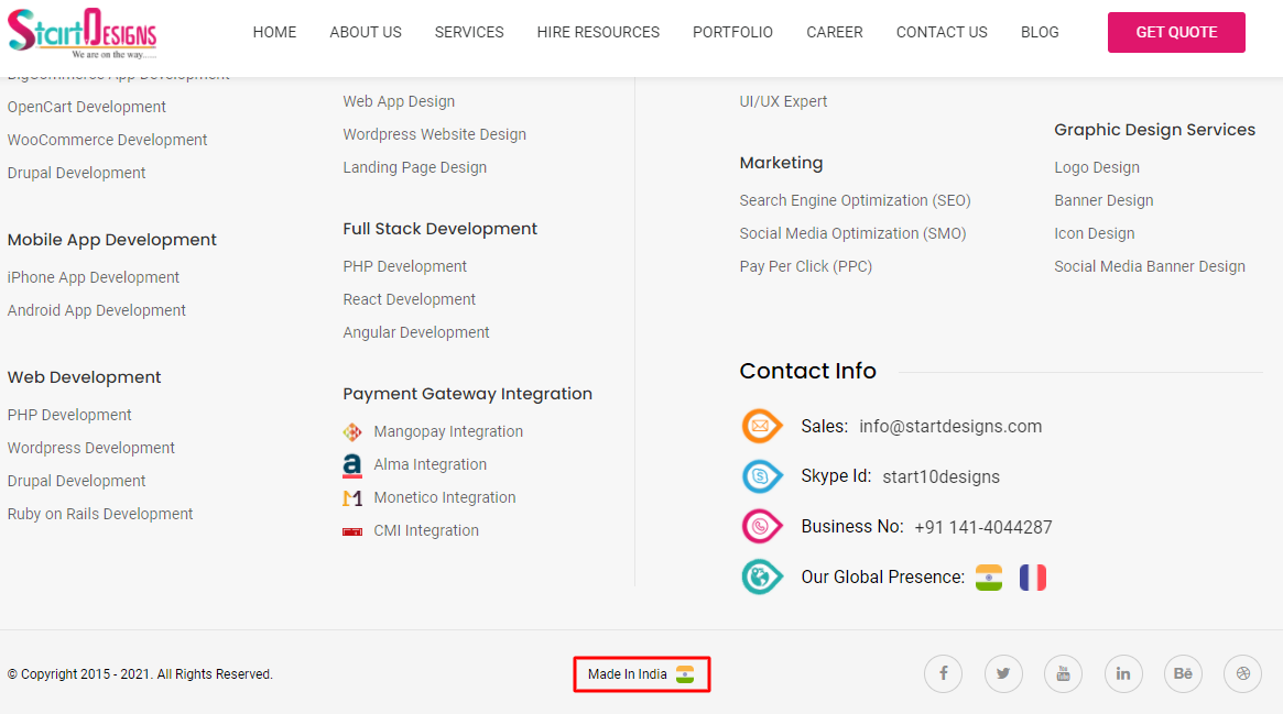 START DESIGNS is taking the initiative to support "Made in India"